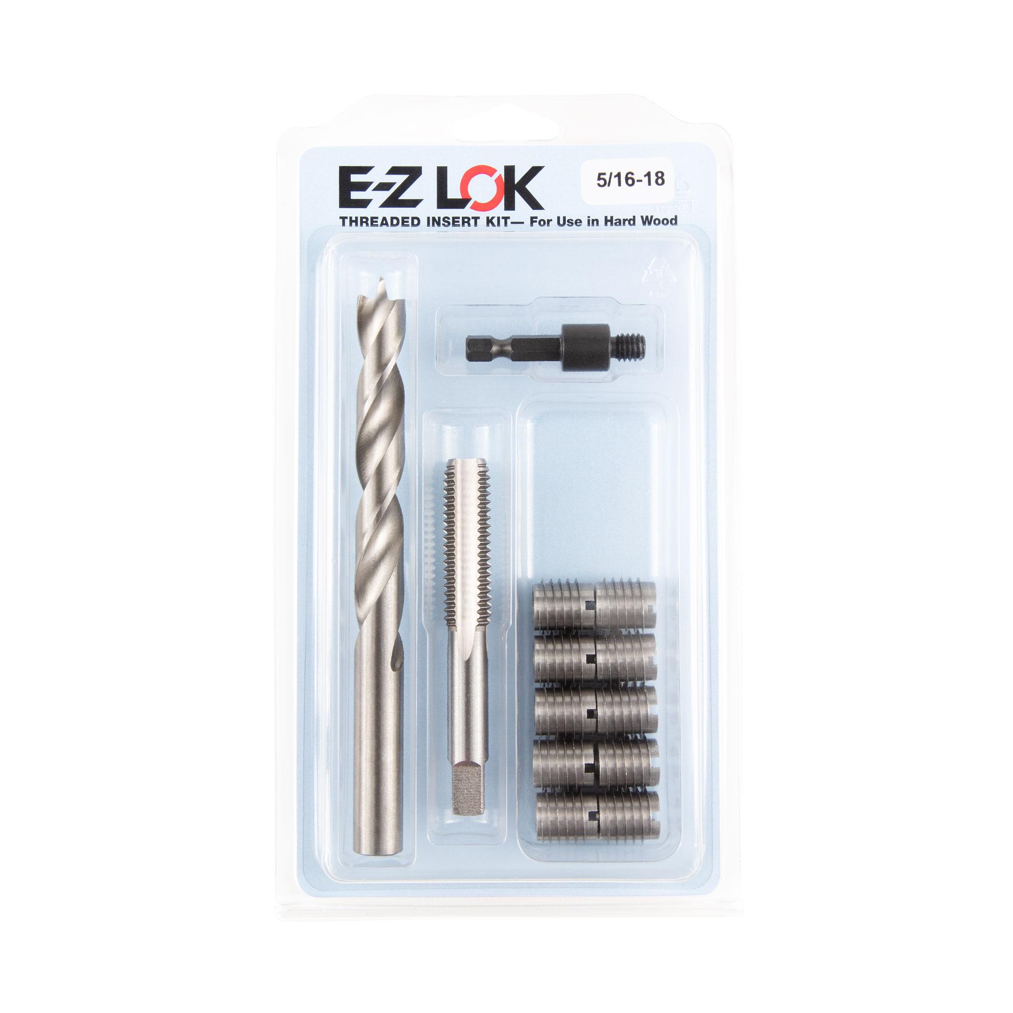 E-Z Knife™ Threaded Insert Installation Kit with Tap for Hard Wood ...
