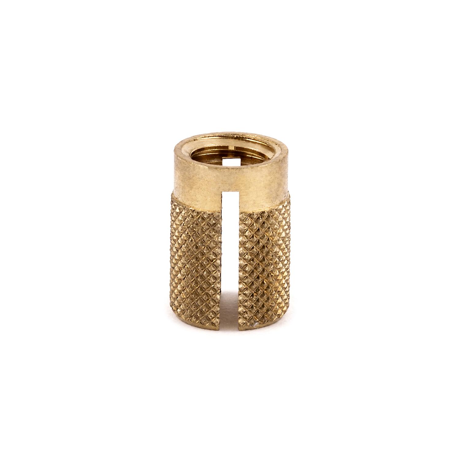 E-Z Press™ Threaded Insert - Flush - Brass - 5/16-18