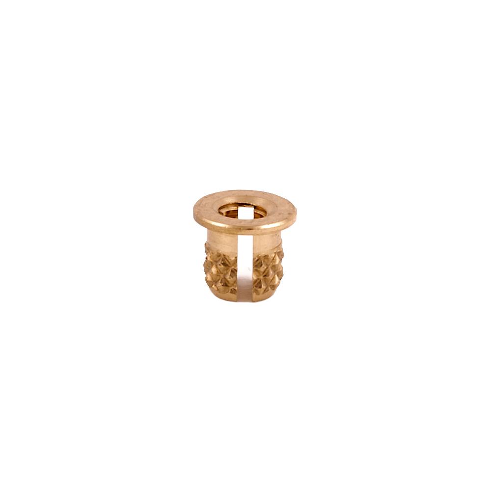 E-Z Press™ Threaded Insert - Flanged - Brass - 4-40