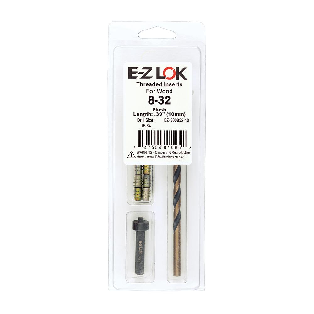 E-Z Hex™ Threaded Insert Installation Kit for Soft Wood - Flanged - 8 ...