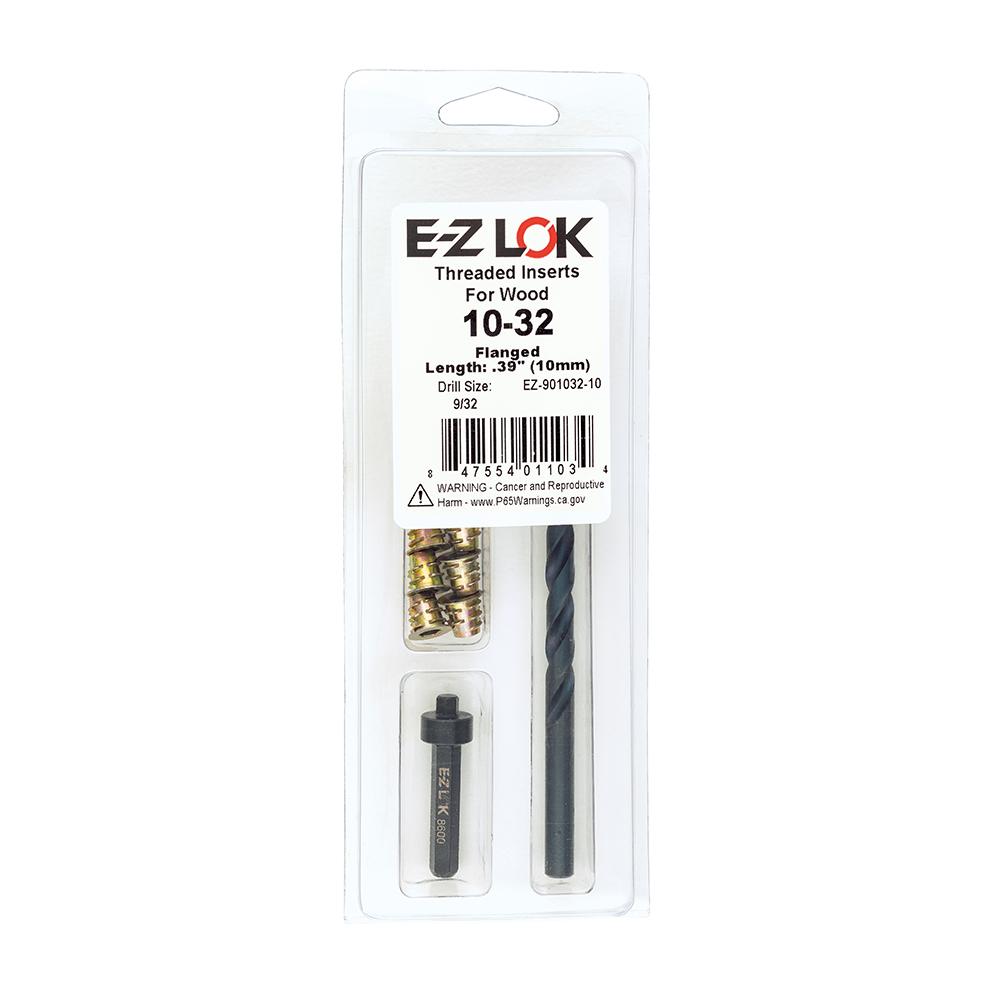 E-Z Hex™ Threaded Insert Installation Kit for Soft Wood - Flanged - 10 ...